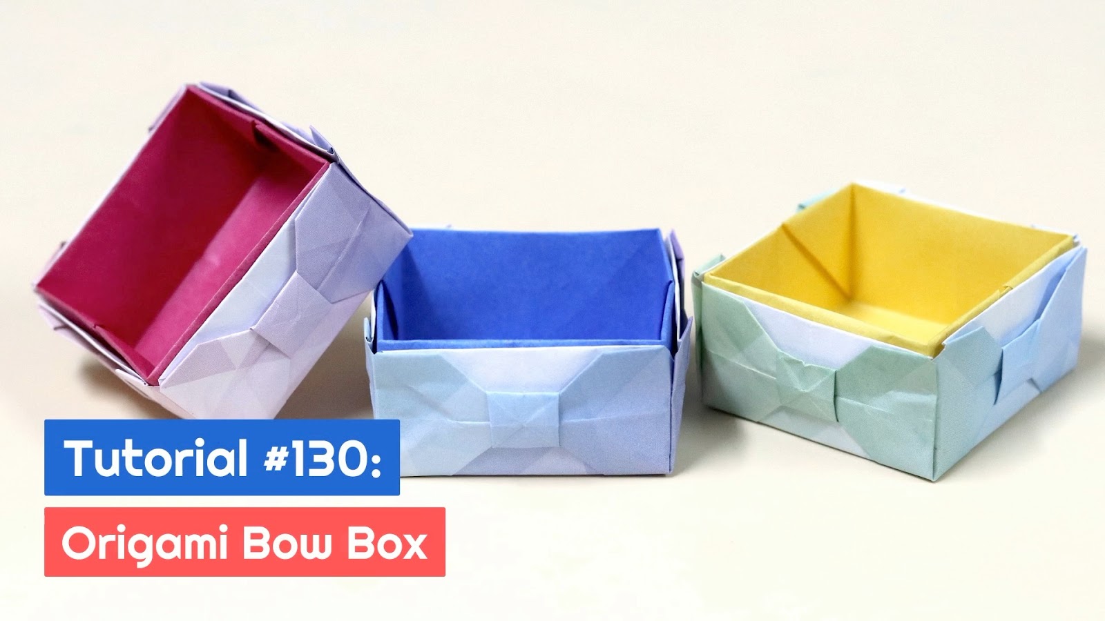 Tutorial #130: Origami Bow Box | The Idea King