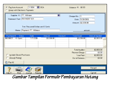 Melakukan Pembayaran Hutang - Our Akuntansi