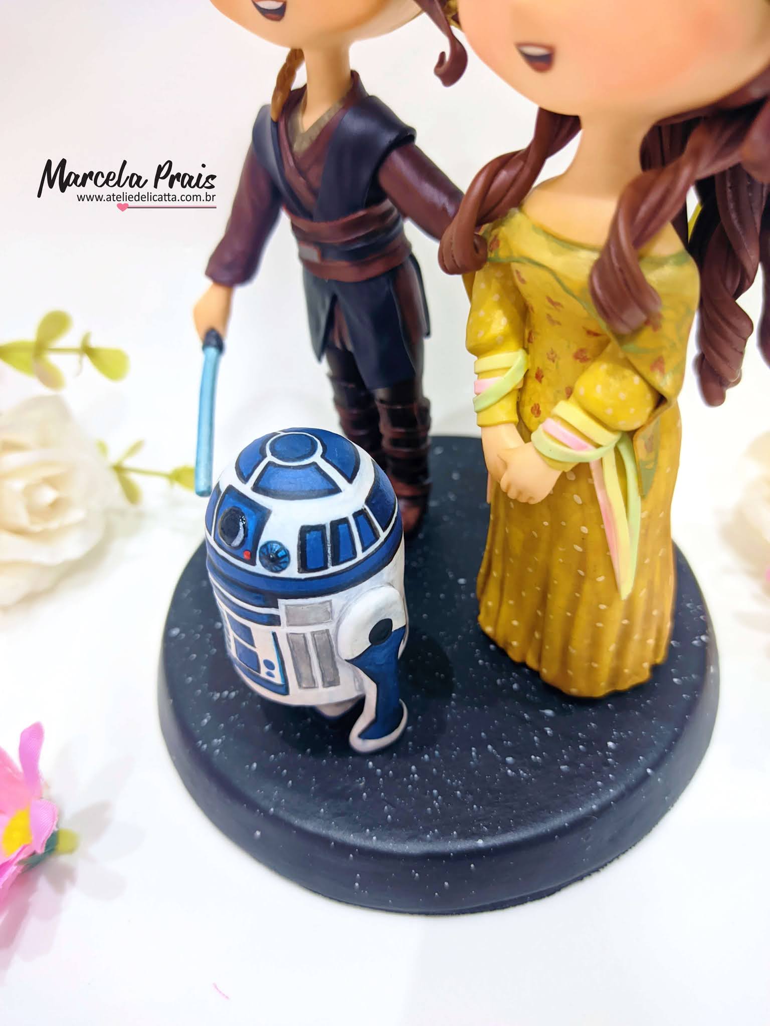 Casal chibi star wars - Anakin e Padmé