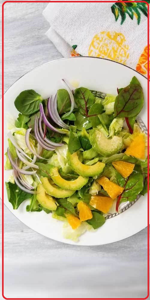 Cuban Avocado Citrus Salad with Honey Lemon Dressing - Full Receipe
