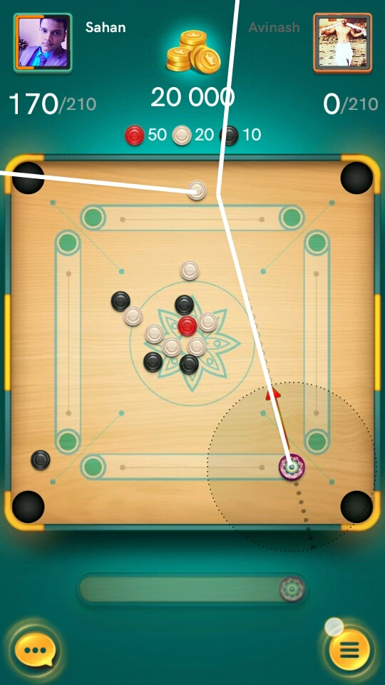 Carrom Disc Pool Game එක හොරට ගහමු