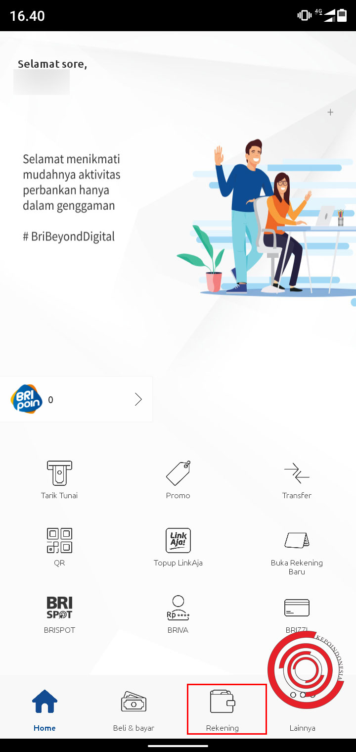 Cara Cek Mutasi Rekening BRI Lewat Aplikasi BRImo - KEPOINDONESIA