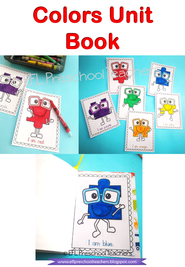 ESL/EFL Preschool Teachers: COLORS Theme for Kindergarten- Holistic ...