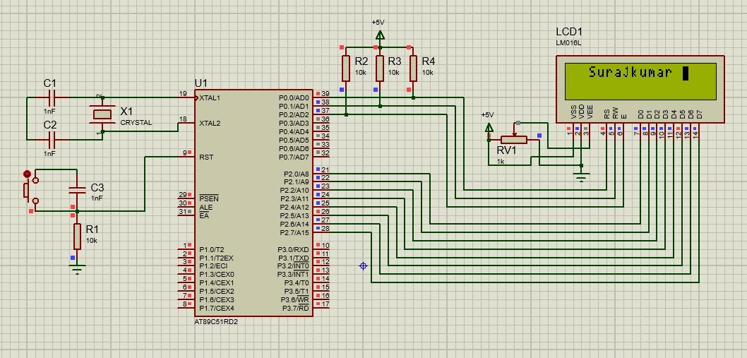 LCD Interfacing with 8051 Microcontroller