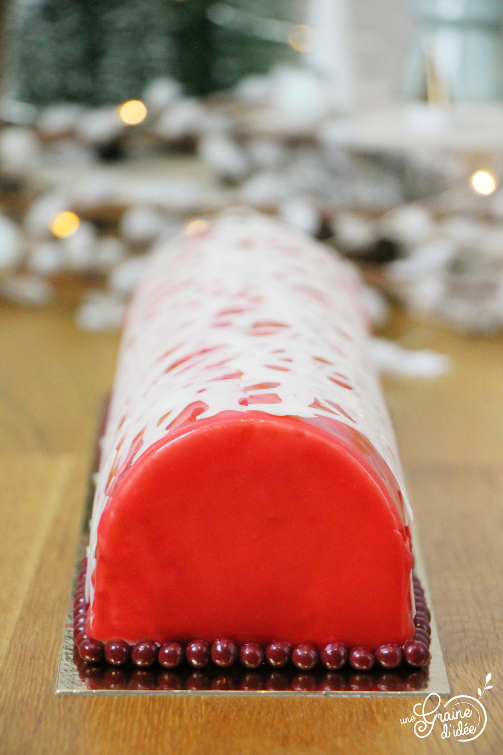 Bûche Vanille, Framboise et Cassis | Une Graine d'Idée