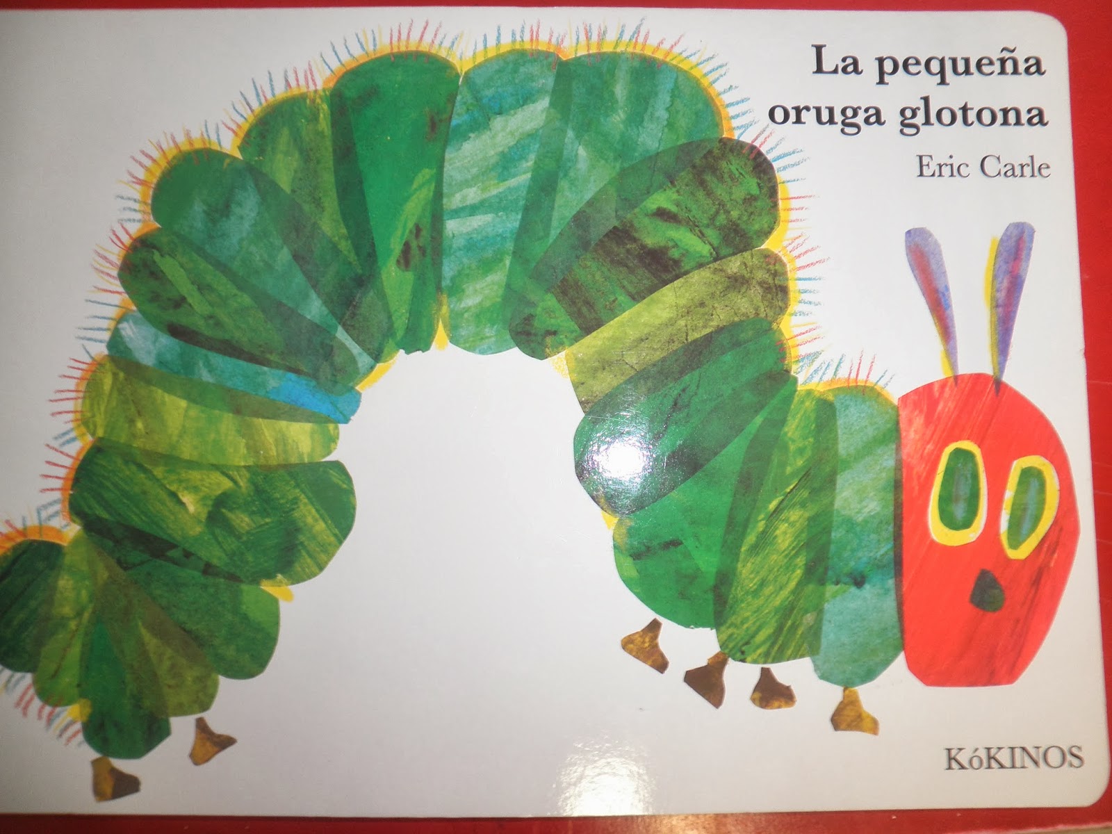 Trabajamos el cuento "La pequeña oruga glotona" con los peques de 3 años
