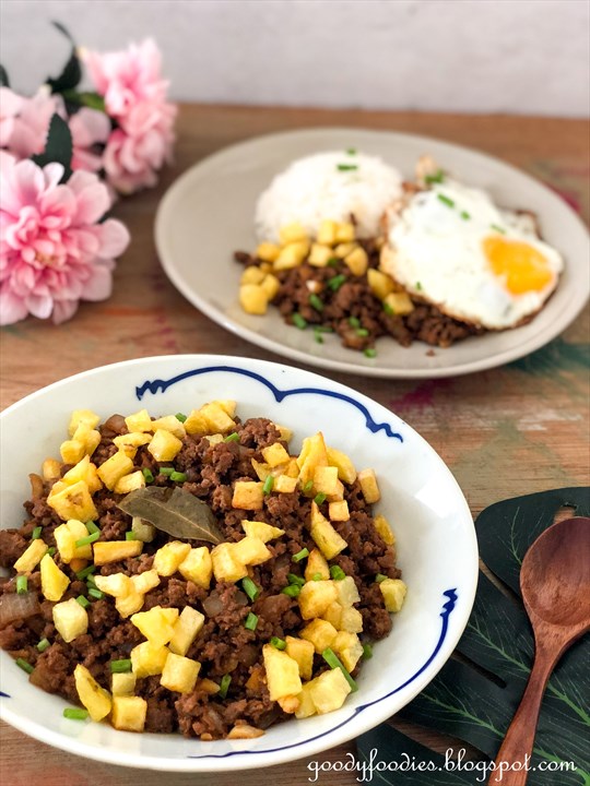 GoodyFoodies: Recipe: Macanese Minchi 免治 (Mince & Potatoes)
