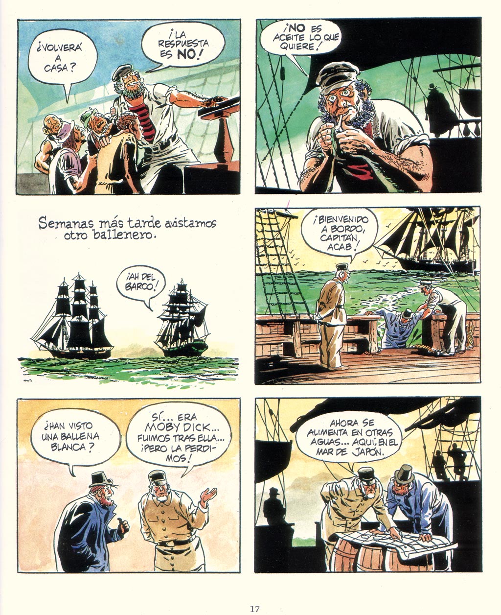 Caleta de cara al mar: HISTORIETA MOBY DICK ILUSTRADA POR WILL EISNER