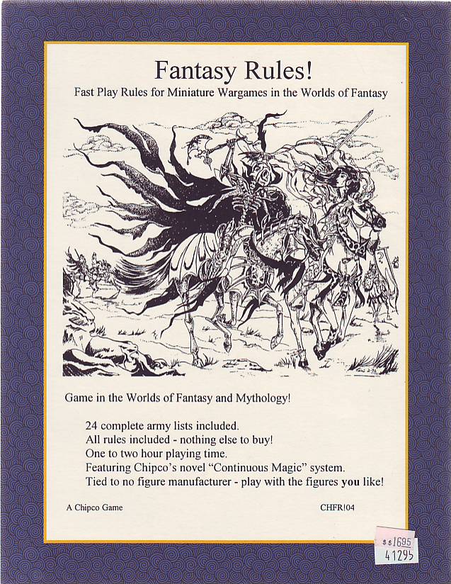 Quag Keep: Chipco Games - Fantasy Rules!
