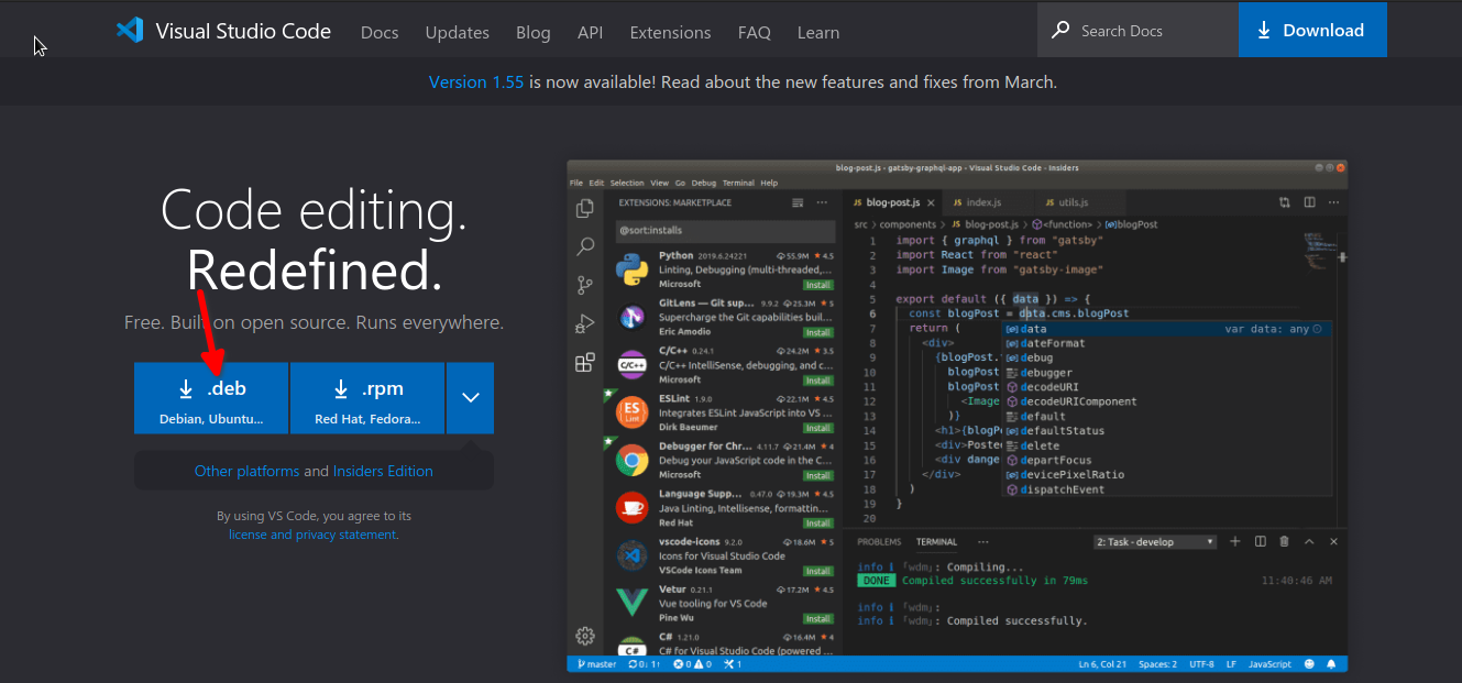 Instalação Vscode No So Ubuntu E Linux Mint