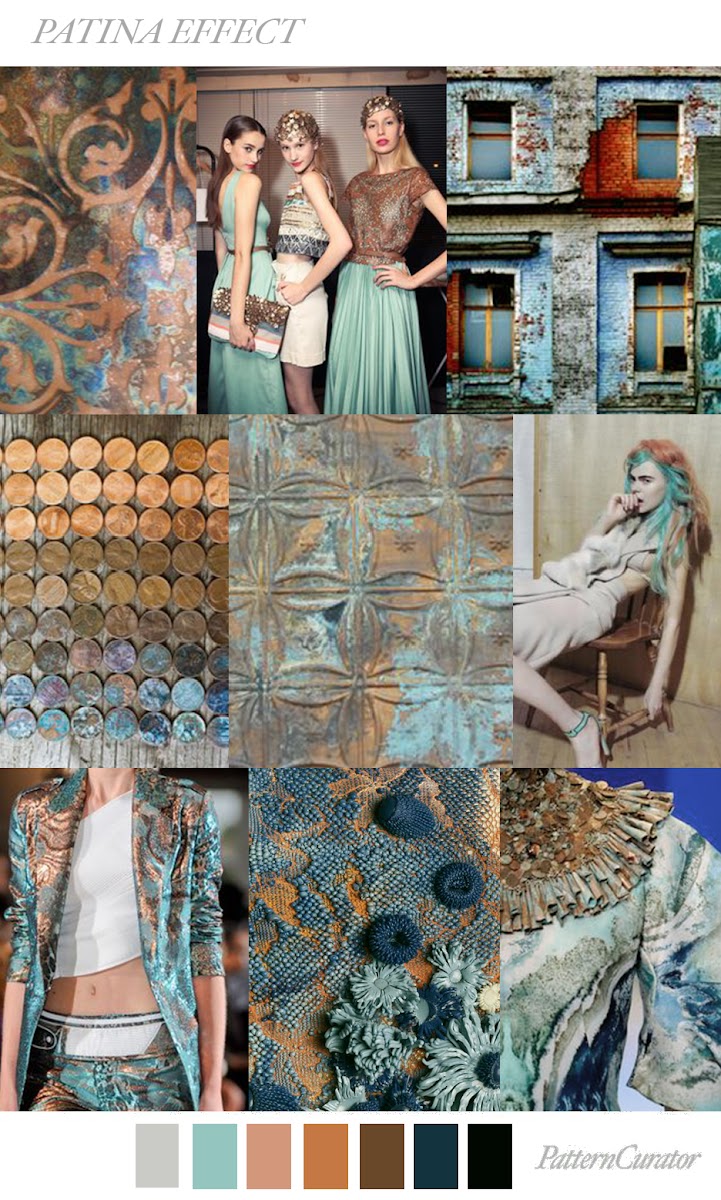 FASHION VIGNETTE: TRENDS // PATTERN CURATOR - PATINA EFFECT . SS 2018