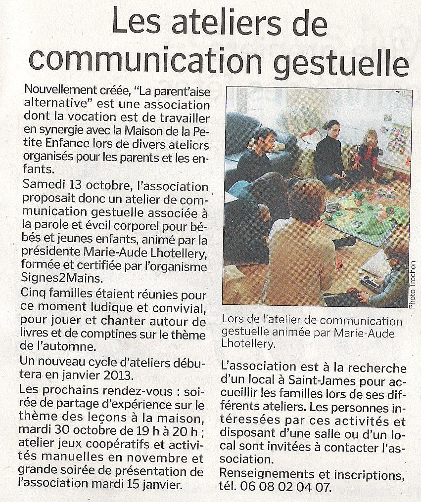 La Parent'Aise AlterNative: Articles sur les ateliers de communication ...