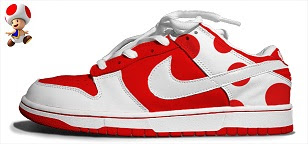 Nike SB Dunk Cartoon Shoes : Cute Custom Super Mario Character Nike ...