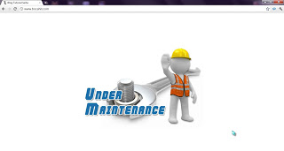 Cara Membuat Pemberitahuan Under Maintenance di Blog - Petir Fenomenal