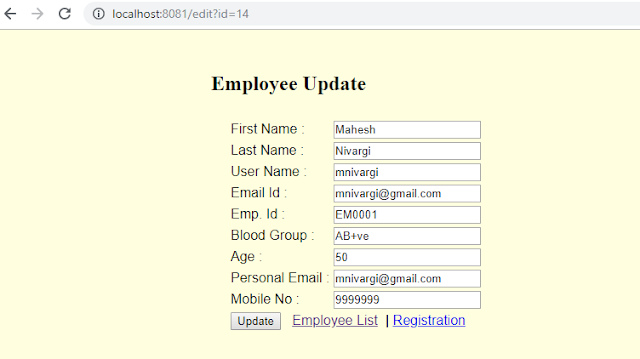 Java Tutorial And Java Interview Questions And Answers Spring Boot With Jsp Crud Example