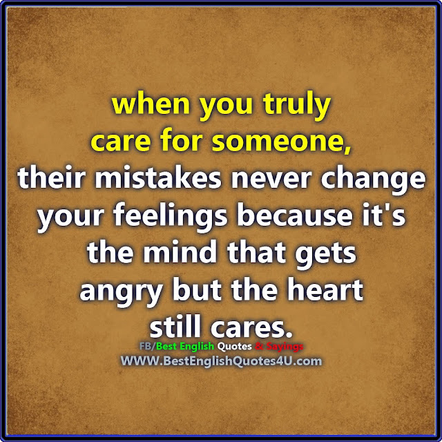 when you truly care for someone...