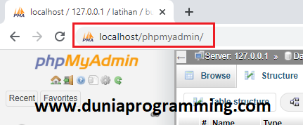 Cara Membuat Database MySQL di localhost/phpmyadmin - Dunia Programming
