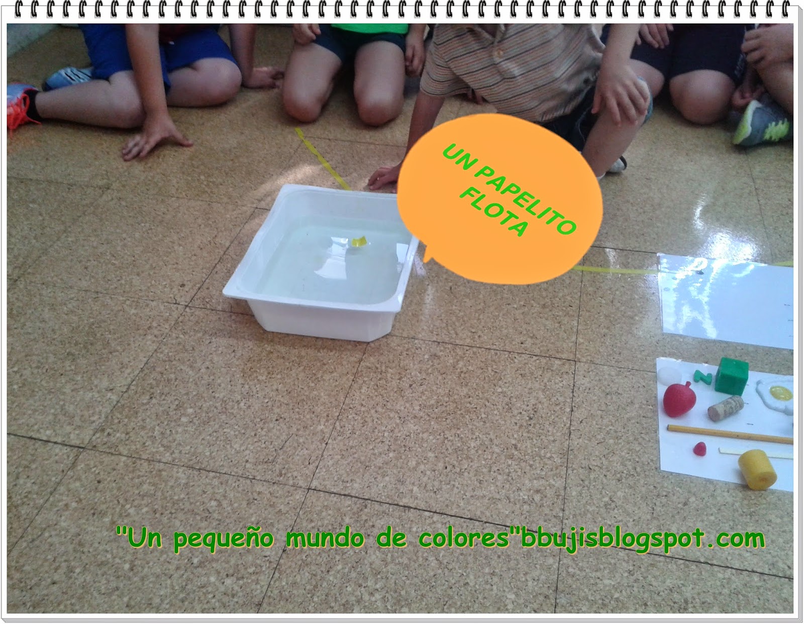 UN PEQUEÑO MUNDO DE COLORES: Experimentamos: ¿Flota o se hunde?