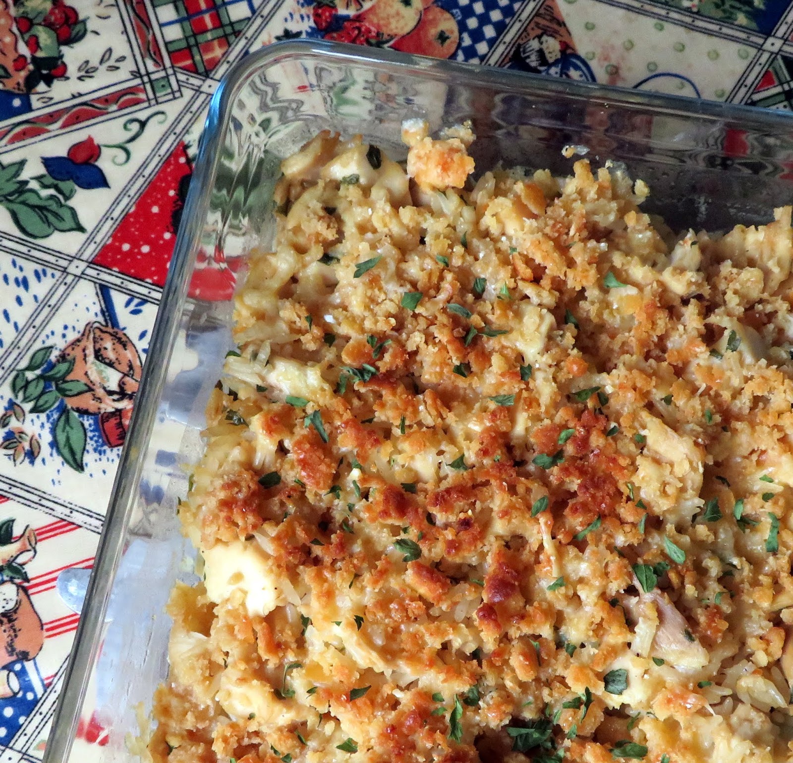 Garlic Cheddar Chicken & Rice Bake