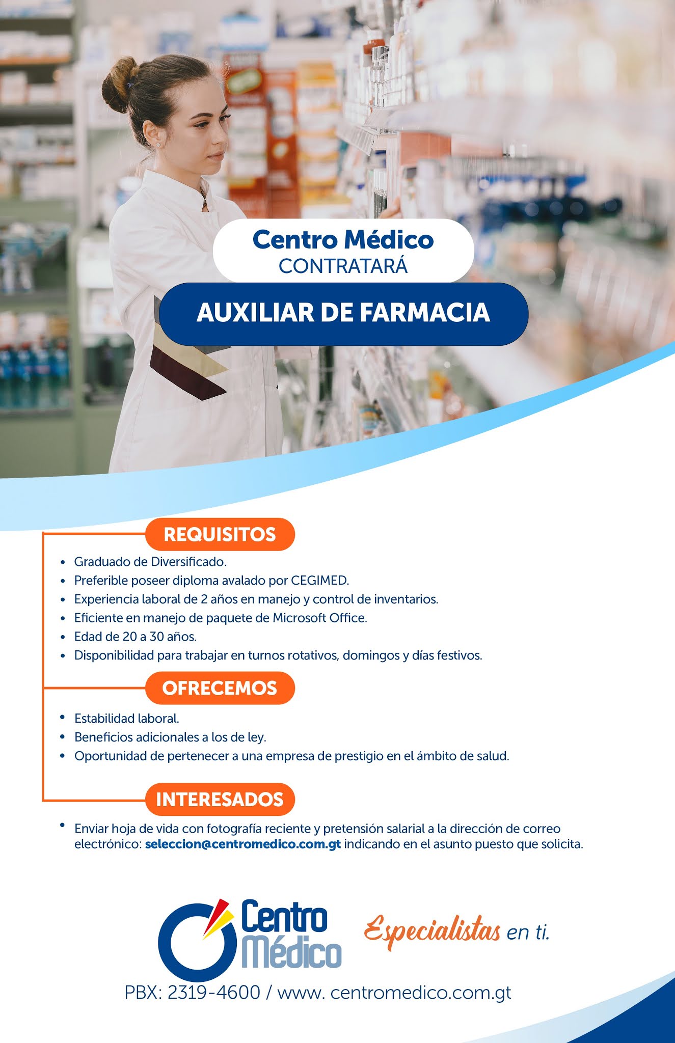 Dependiente de Farmacia, CEGIMED