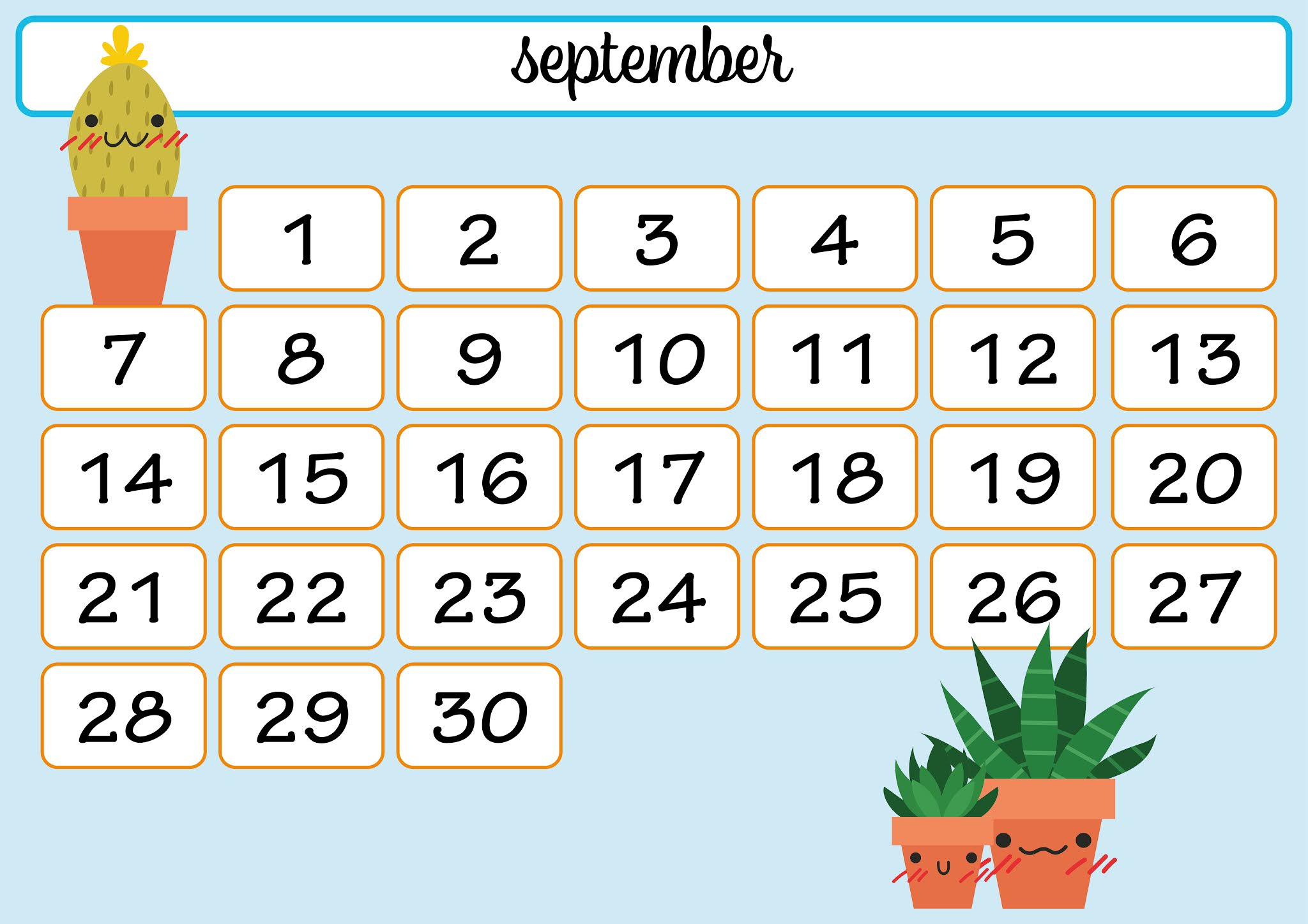 De juf deelt...: Nieuw! Kalender thema cactus