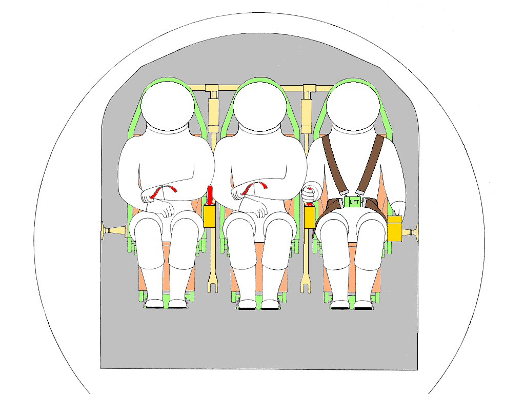 Exo Cruiser: Apollo CM Seats (Couch-Restraint System)