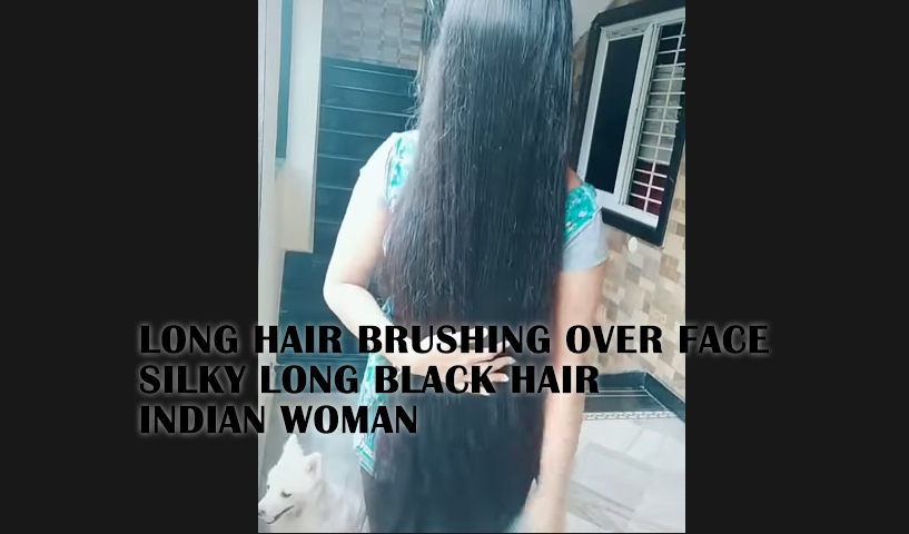 Long Hair Over Face Pretty Long Hair Neyha Caressing And Brushing Long ...