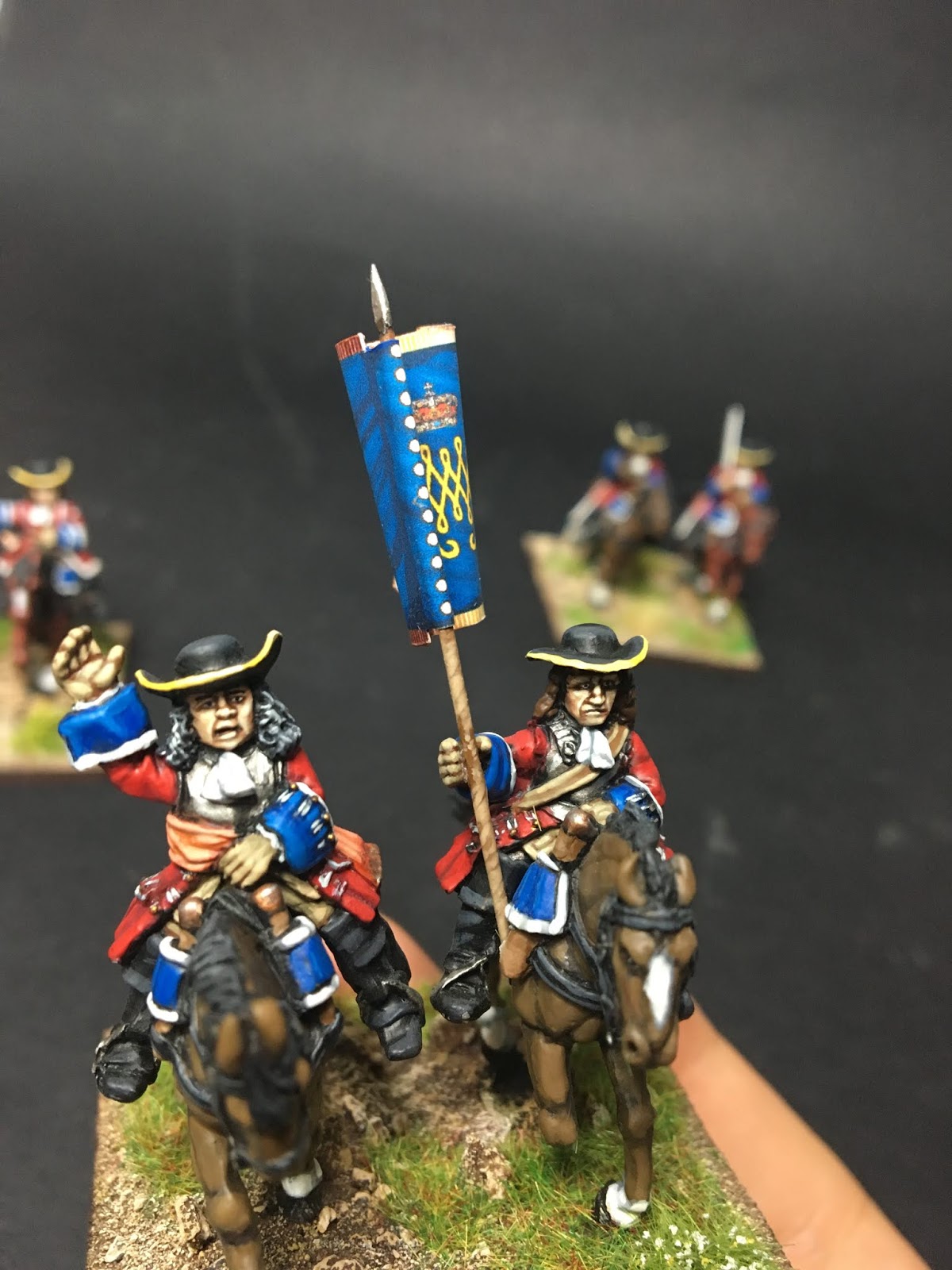 Spanish Lead Painting: 28mm Dutch Gardes du Corps, late XVII c.