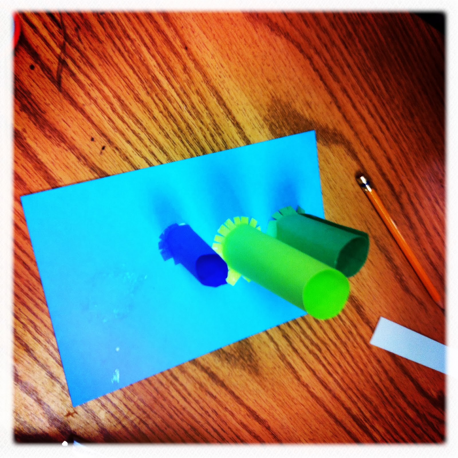 ChumleyScobey Art Room: Paper Cylinder Sculpture