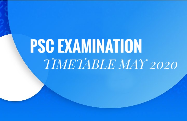 KERALA PSC EXAMINATION TIMETABLE MAY 2020 - PSC PDF BANK