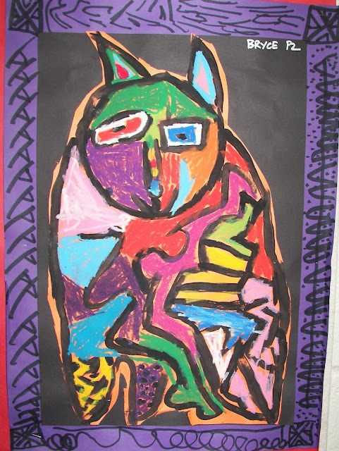 Paintbrush Rocket: 2nd Grade - Laurel Burch Fantastic Felines!
