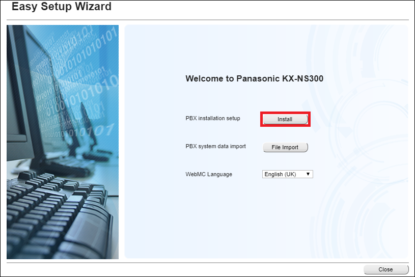 How to configure Panasonic NS300 by initial easy setup wizard?