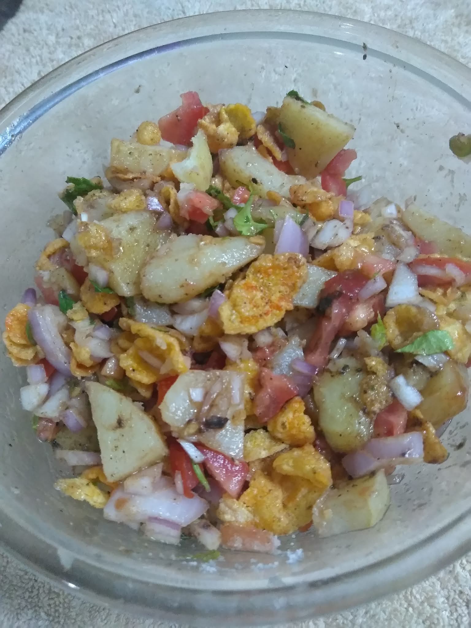 ARTS, CRAFTS, COOKING: ALOO CHAT/POTATO CHAT RECIPE