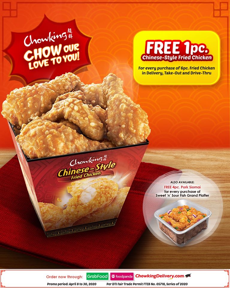 Manila Shopper: Chowking Chow Our Love Promo during Community Quarantine