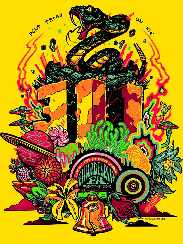 INSIDE THE ROCK POSTER FRAME BLOG: Munk One 311 Philadelphia Poster Release