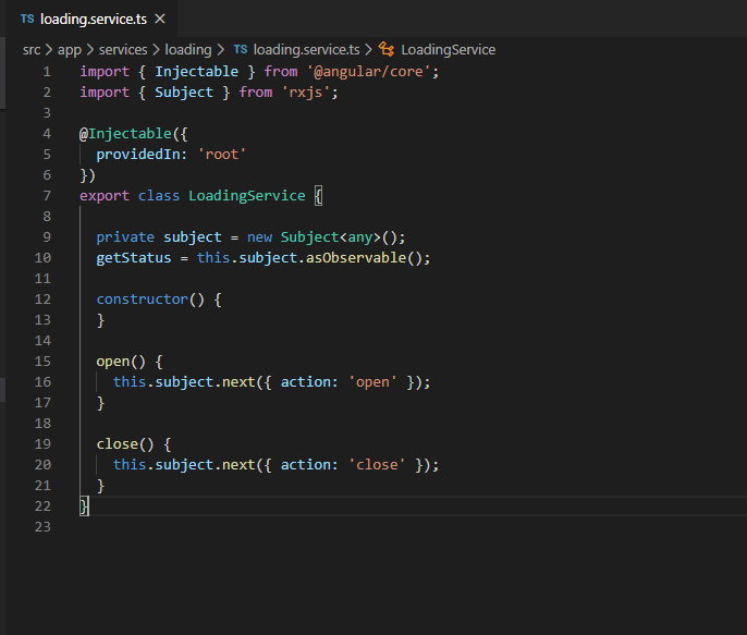 CRM HUB: How to show Loading Spinner icon using service in Angular ...