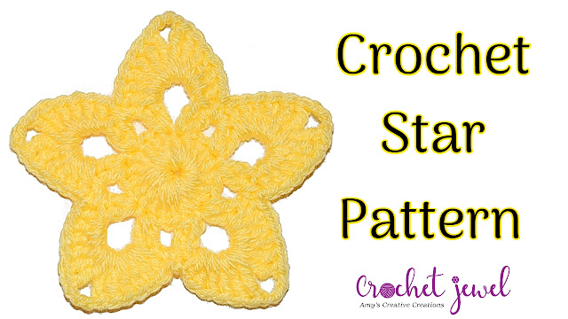 Amy's Crochet Creative Creations: How to Crochet a Star Tutorial for ...