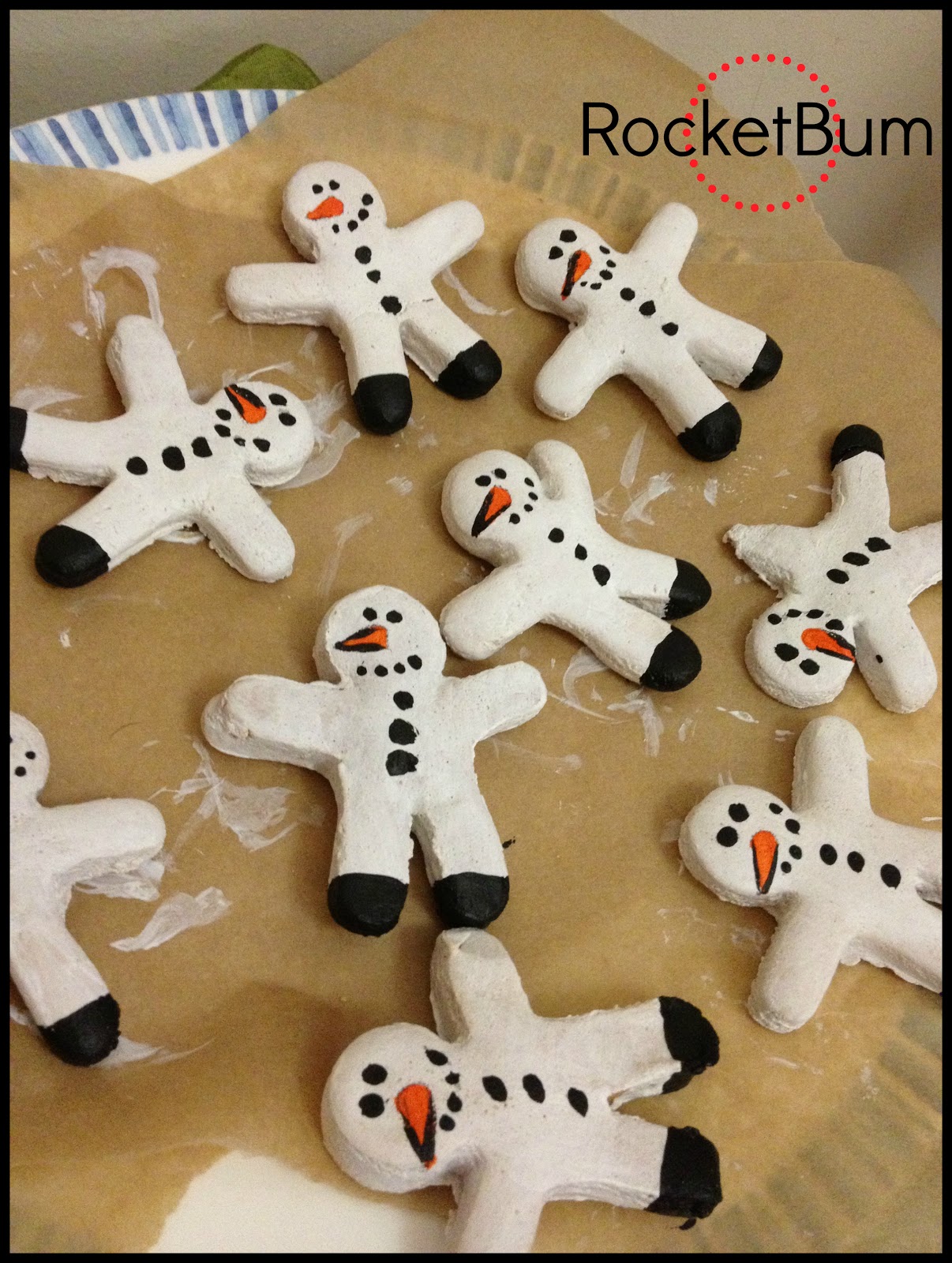 RocketBum the Blog: Gingerbread Snowman Christmas Craft!