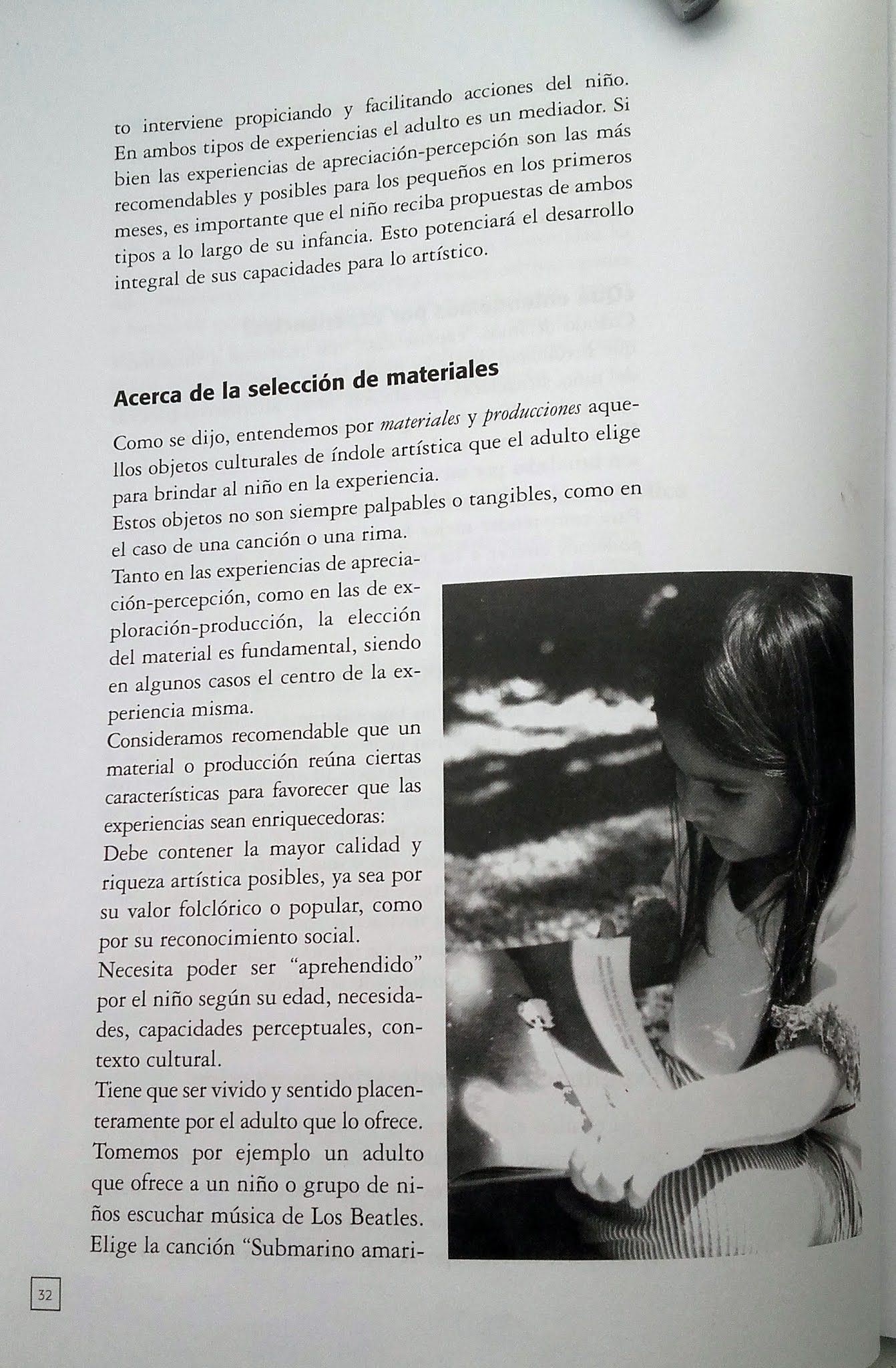 Artes Visuales 1. Texto: introducción "Arte desde la cuna"