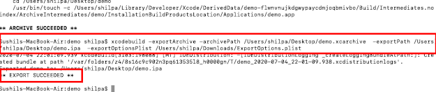 Xcode 11 Archive and create .ipa file from command line 2020 || How to ... Xcode 11 Archive and create .ipa file from command line 2020 || How to ...