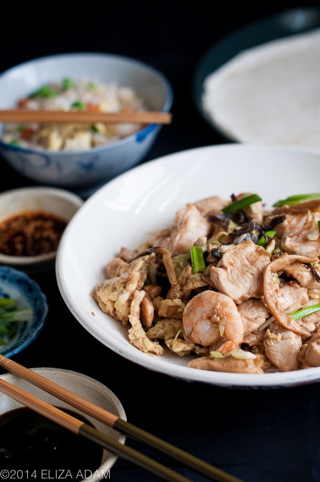 Notes from My Food Diary: Mu-Shu Chicken and Shrimp