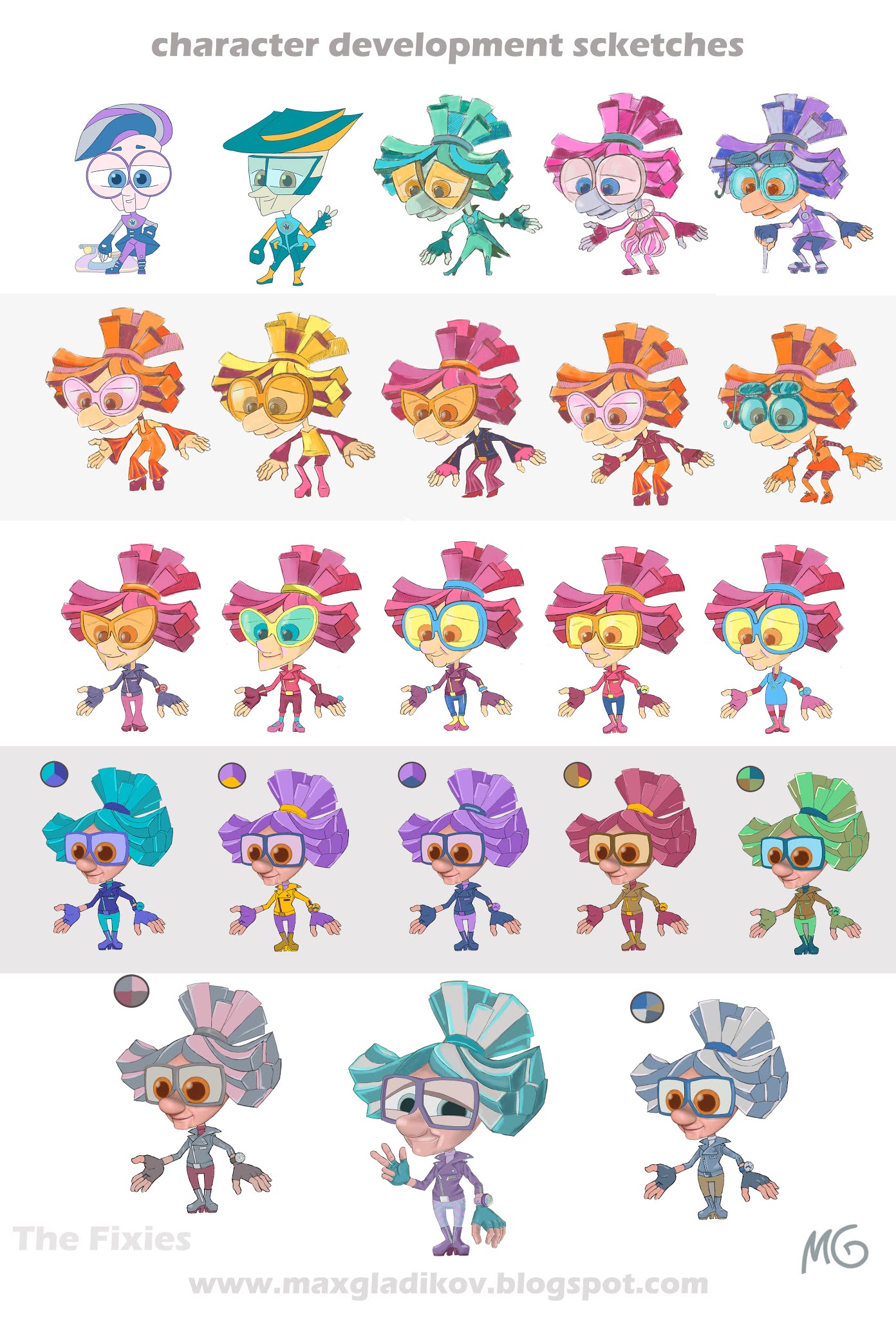 The Fixies Series character development