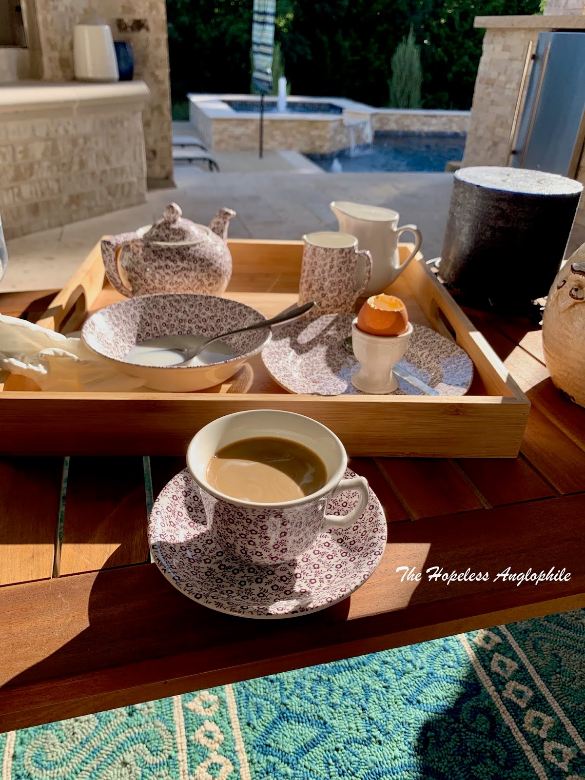 The Hopeless Anglophile: Back Porch Breakfast with Burleigh