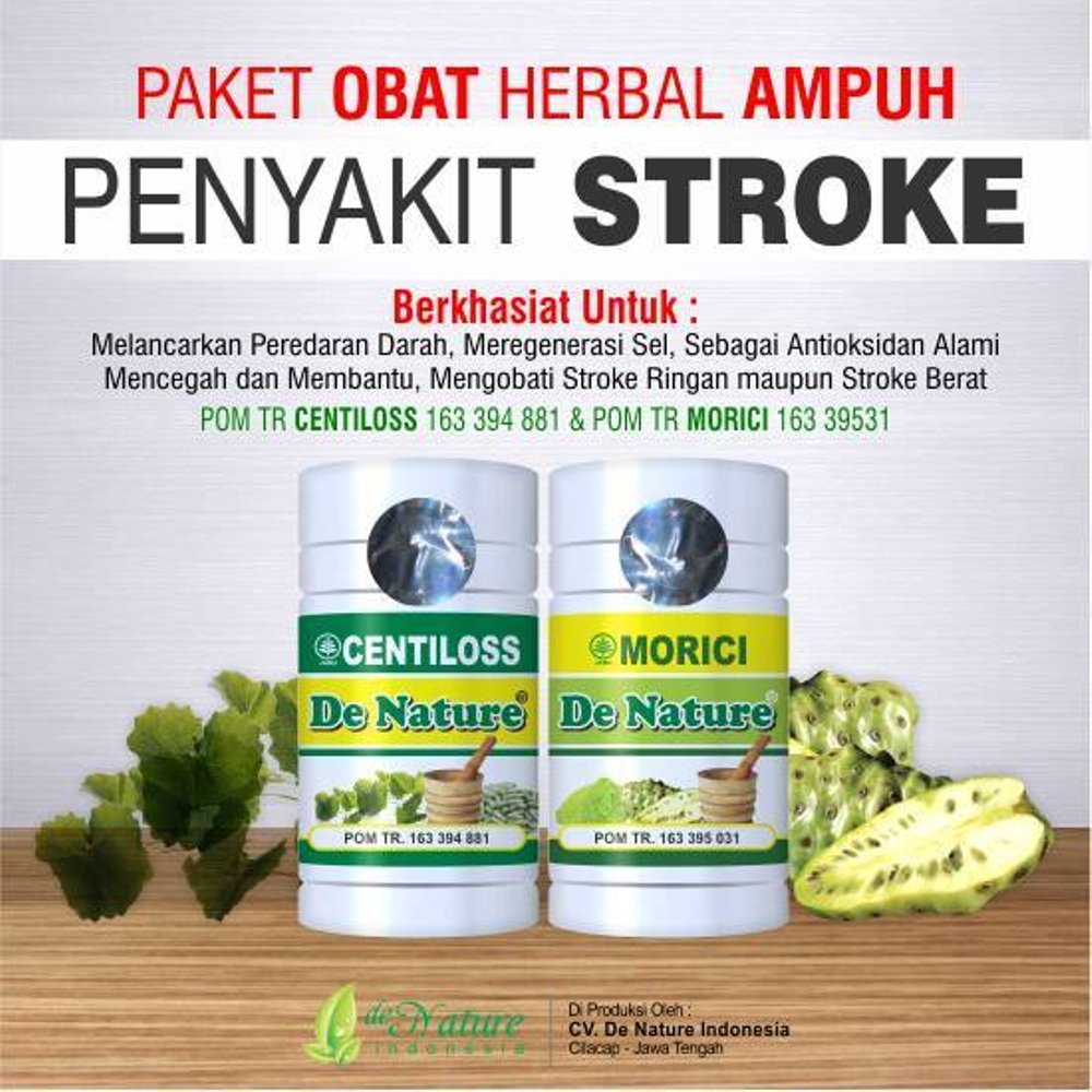 OBAT HERBAL STROKE DE NATURE - OBAT STROKE