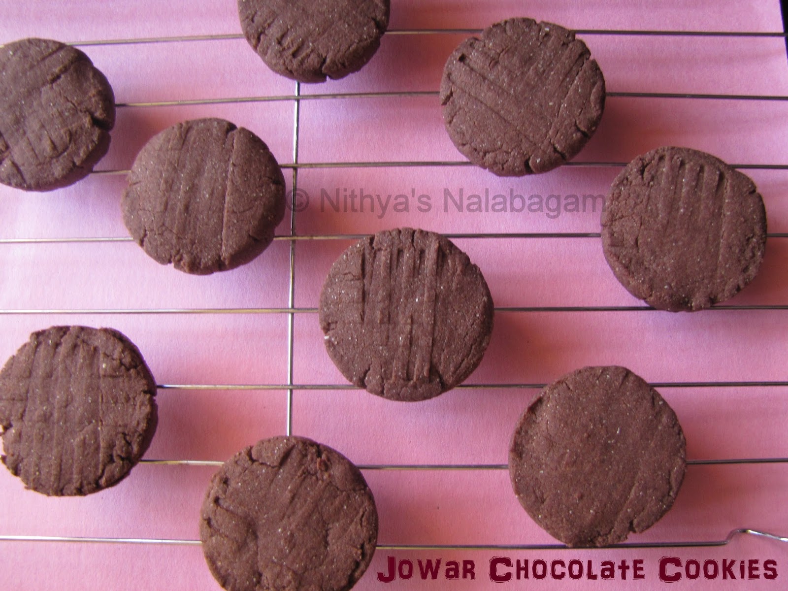 Jowar Chocolate Cookies | Sorghum Chocolate Biscuits |Nithya's Nalabagam