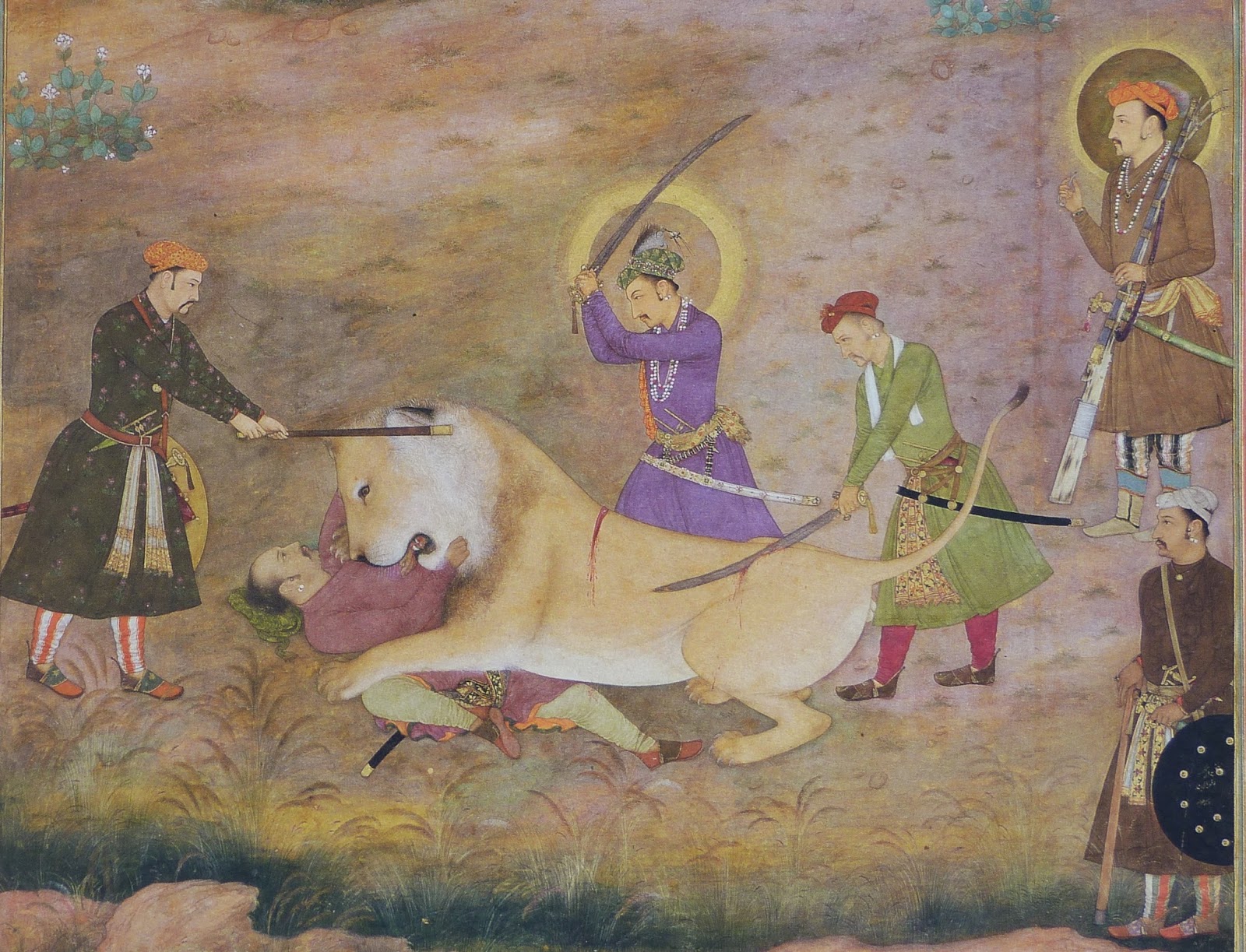 Jaipur Birding: Rajput nobles and the Great Mughals in lion encounter