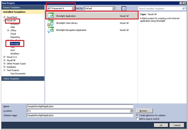 Creating a Simple Silverlight Application in Microsoft Visual Studio ...
