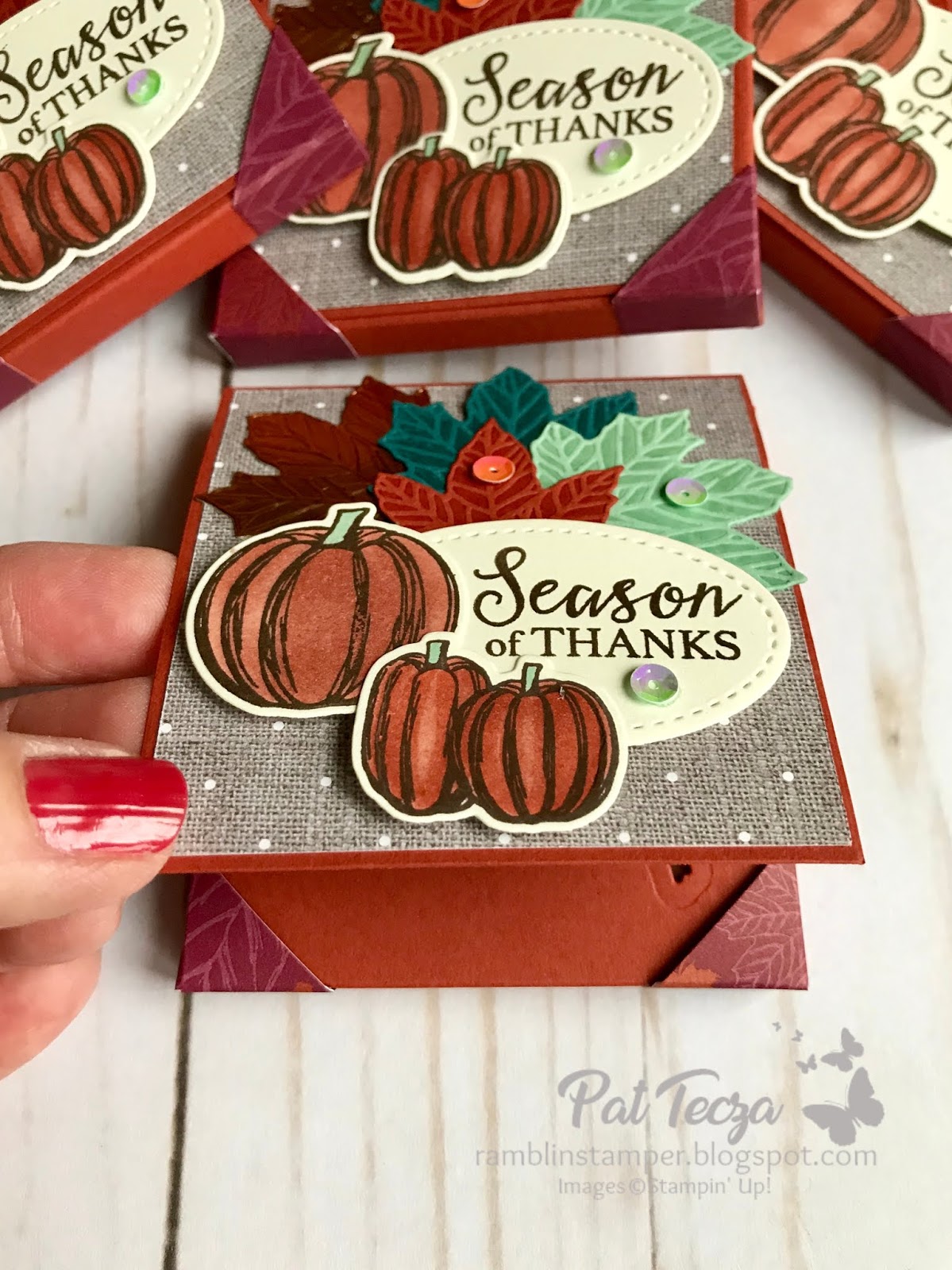 Ramblin' Stamper: Merci Chocolate Treat Holder for Fall