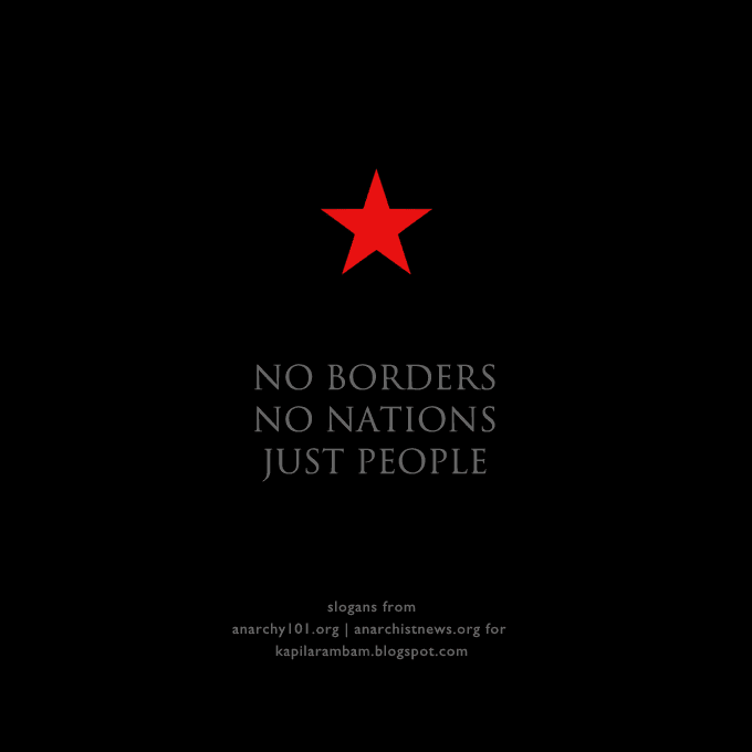 "No border. No control." Uk, 2015 : r/PropagandaPosters