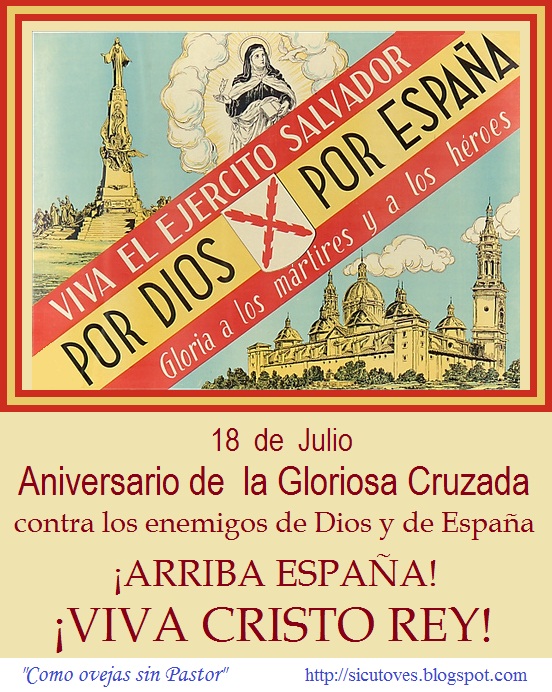 Como ovejas sin Pastor: 18 DE JULIO